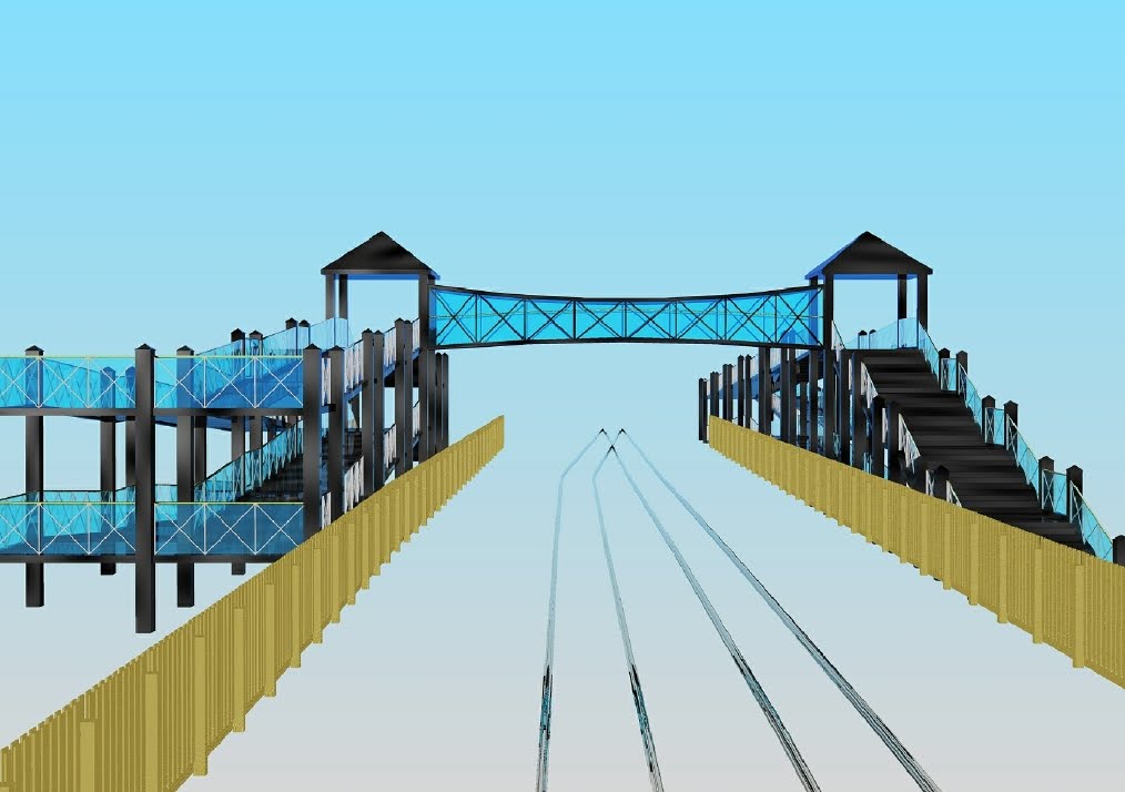 The Happy Pontist: Sleaford Southgate Level Crossing Footbridge