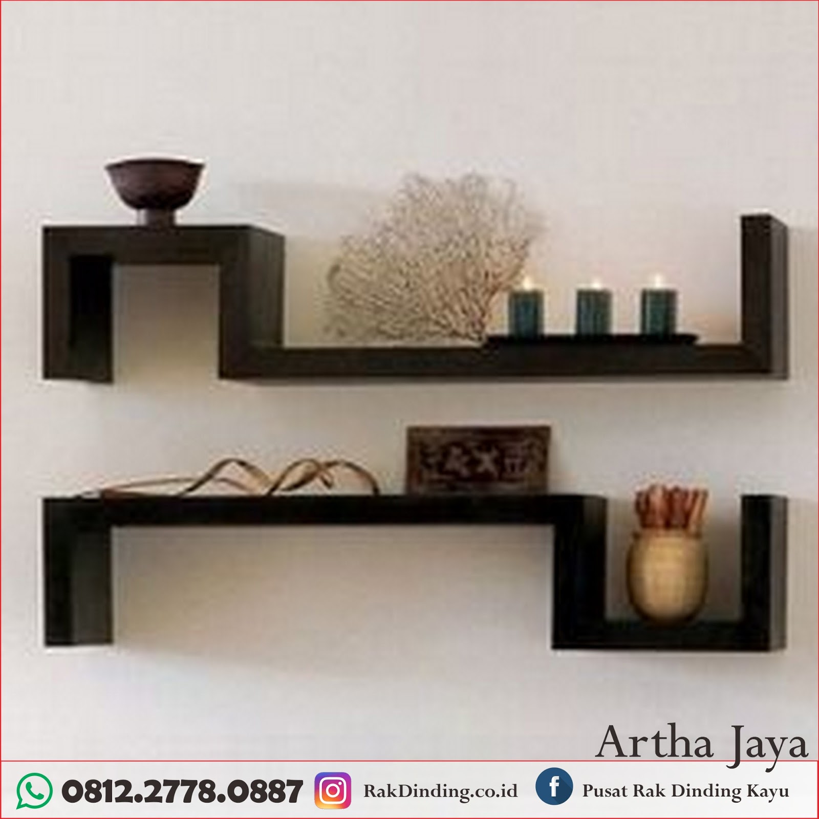 Rak Dinding Ambalan, Rak Dinding Dari Kayu, Rak Dinding Gantung, Rak ...