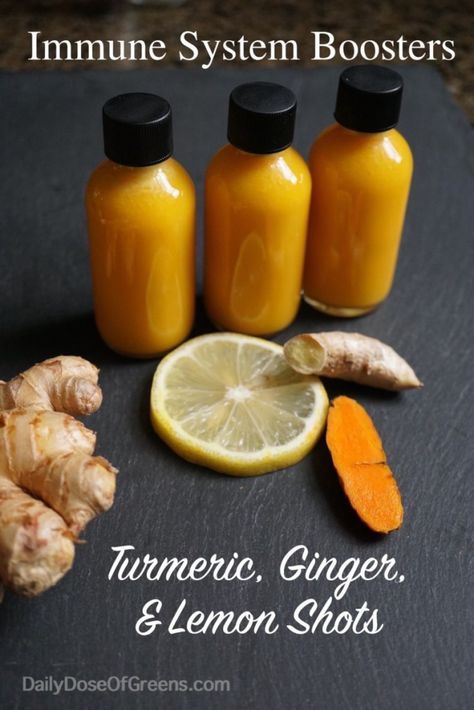 Immune System Boosters Turmeric, Ginger & Lemon Shots - Diet Sehat