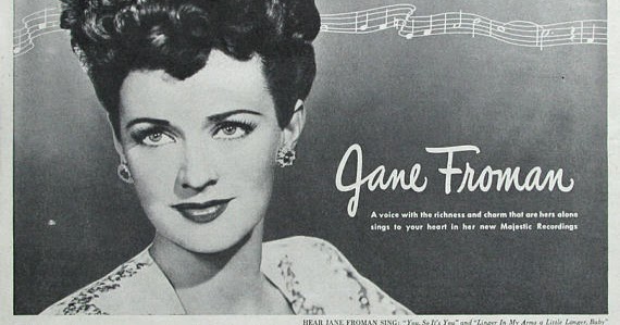 A TRIP DOWN MEMORY LANE: CELEBRITY ADS: JANE FROMAN