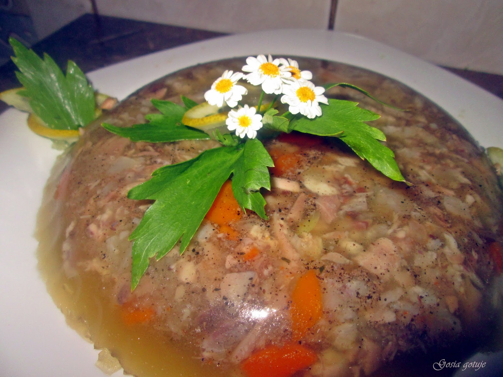 Gosia gotuje: Galareta z nóżek wieprzowych i wołowiny