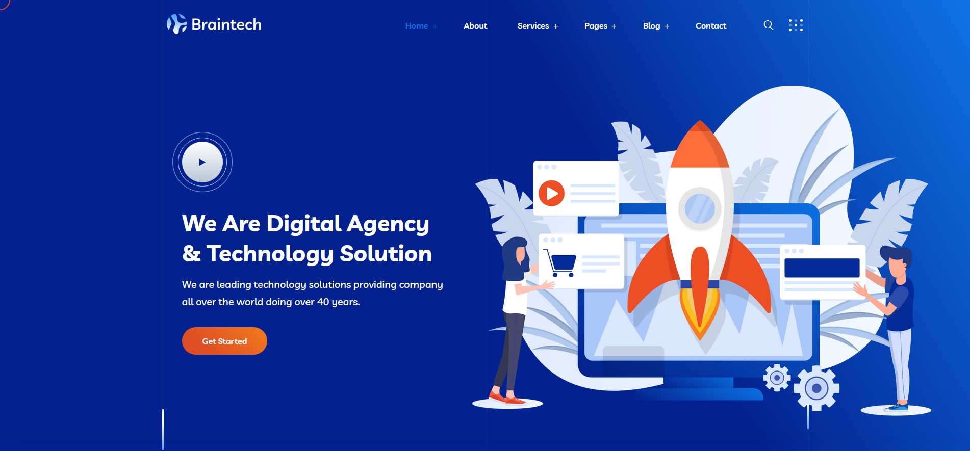 Braintech - Technology & IT Solutions WordPress Theme - RSTheme