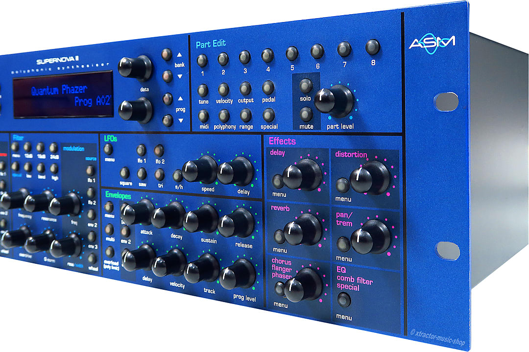 MATRIXSYNTH: Novation SUPERNOVA II ASM Analog Rack Synth Module V2.0 SN 5580