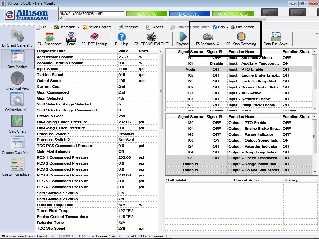 Recording Snapshots on ALLISON DOC Software (ALLISON Transmission ...