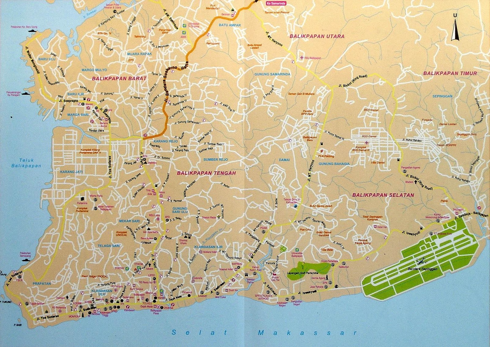 AMAZING INDONESIA: Balikpapan City Map