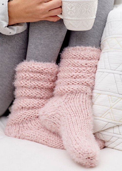Beautiful Skills - Crochet Knitting Quilting : Slouchy Socks - Free Pattern