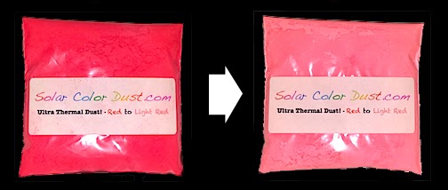 Solar Color Dust Blog: NEW Red to Light Red Ultra Thermal Dust in the shop