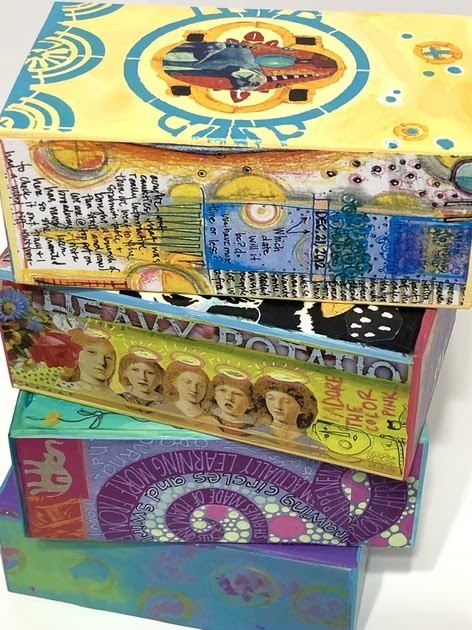 StencilGirl Talk: Wooden Matchbox Stackable Stash Boxes with ...