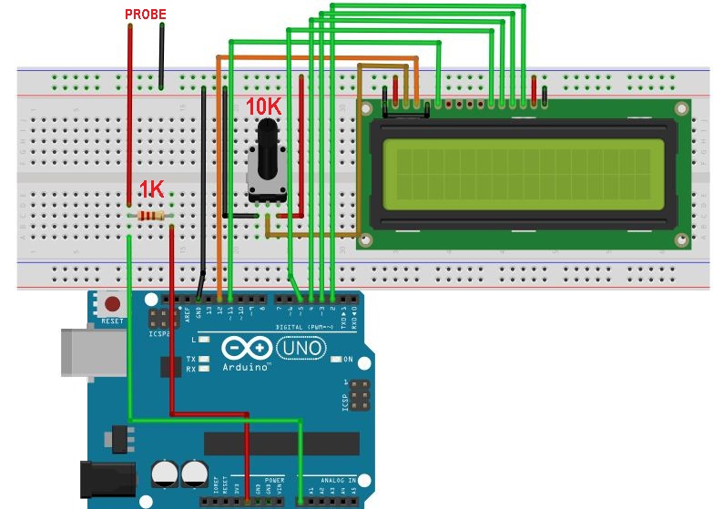 RANGKAIAN DIGITAL OHM METER MENGGUNAKAN ARDUINO - Syarif Projects