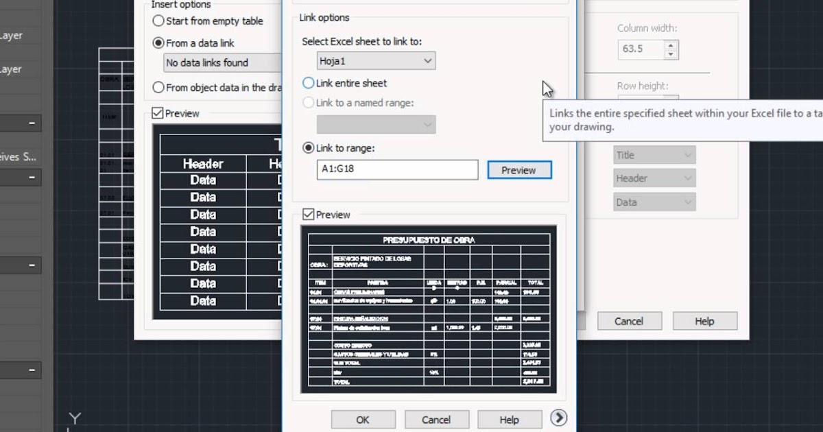 Cadistic: Tutoriales, Tips y Trucos de AutoCAD: Importación de tablas ...