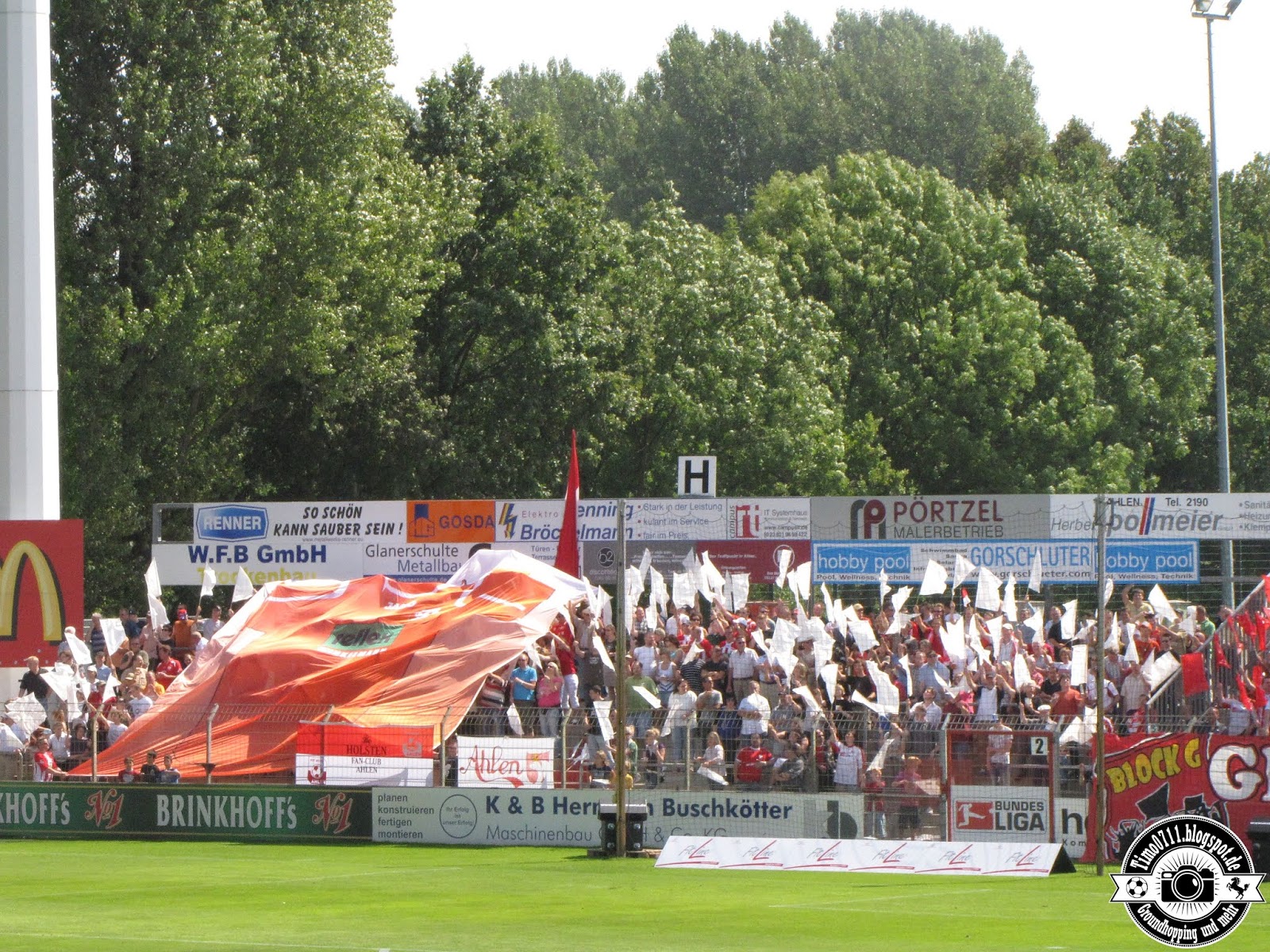 16.08.2009 / Rot-Weiss Ahlen - 1.FC Kaiserslautern 0:1 / Wersestadion ...