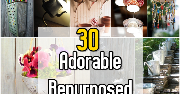 30 Adorable Repurposed Kitchen Items - DIY Craft Projects