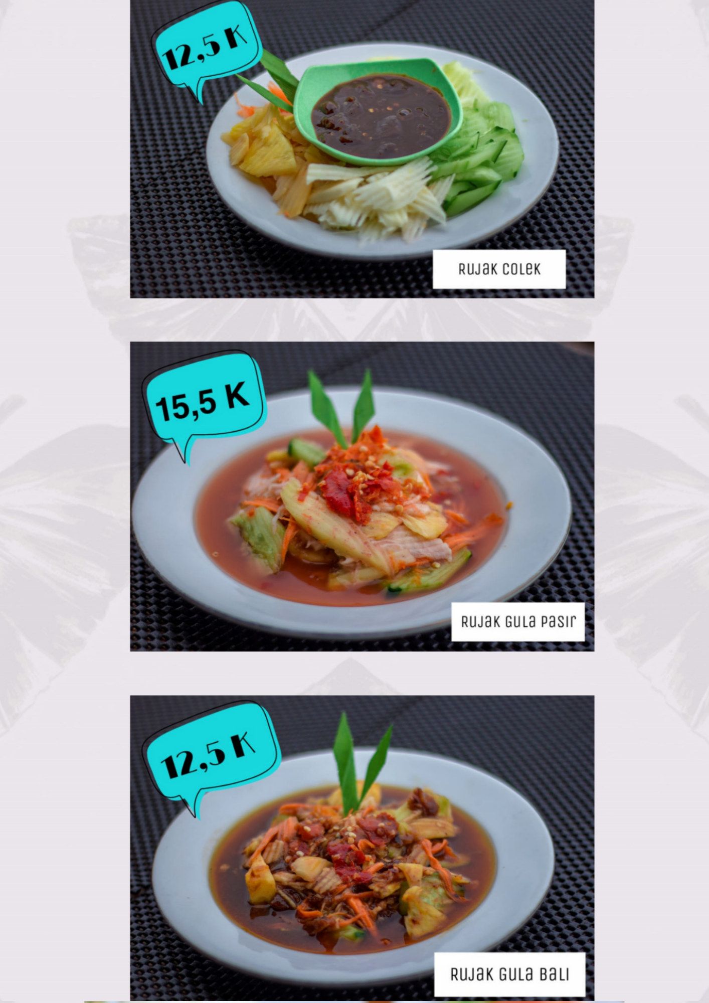 MENU WARUNG MAKAN ULAM ULAM