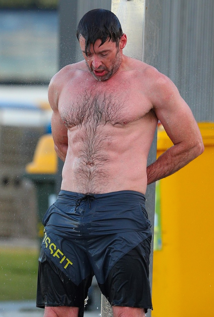 my new plaid pants: Happy Hugh & His Speedo Friend