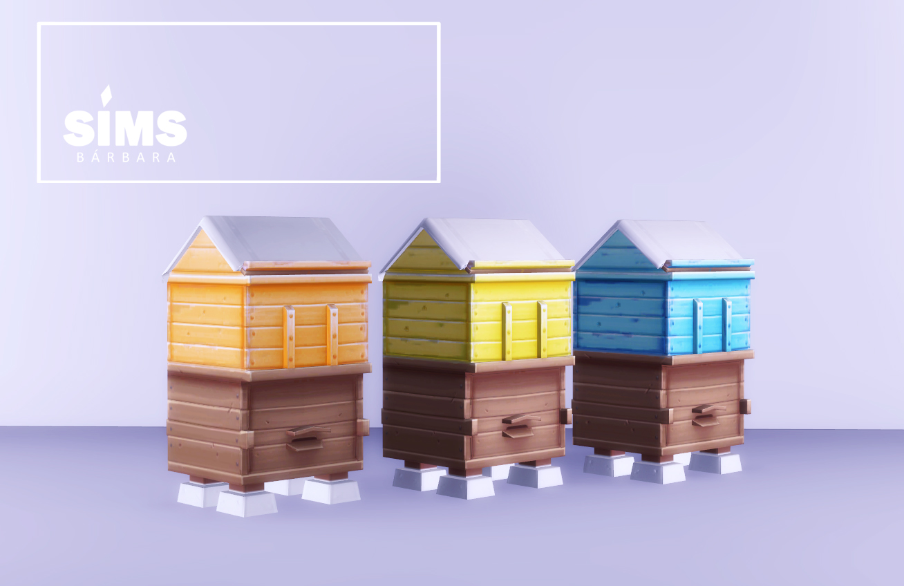 SIMS 4 - Bee Box Recolor 🐝 25 Colors - Bárbara Sims