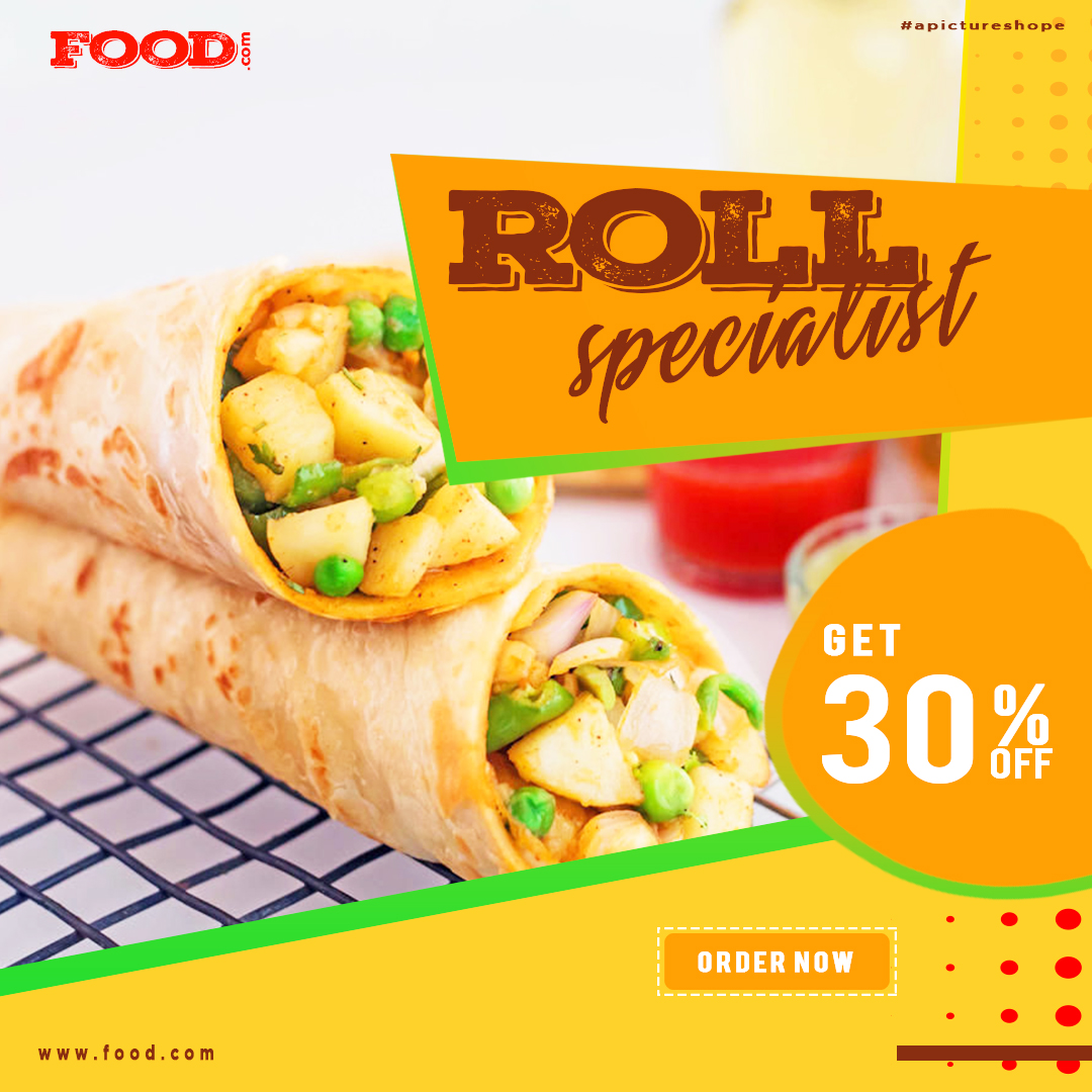 Professional food banner design in photoshop ! apictureshope