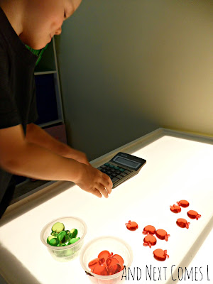 Apple Counting & Sorting Light Table Activity | And Next Comes L ...