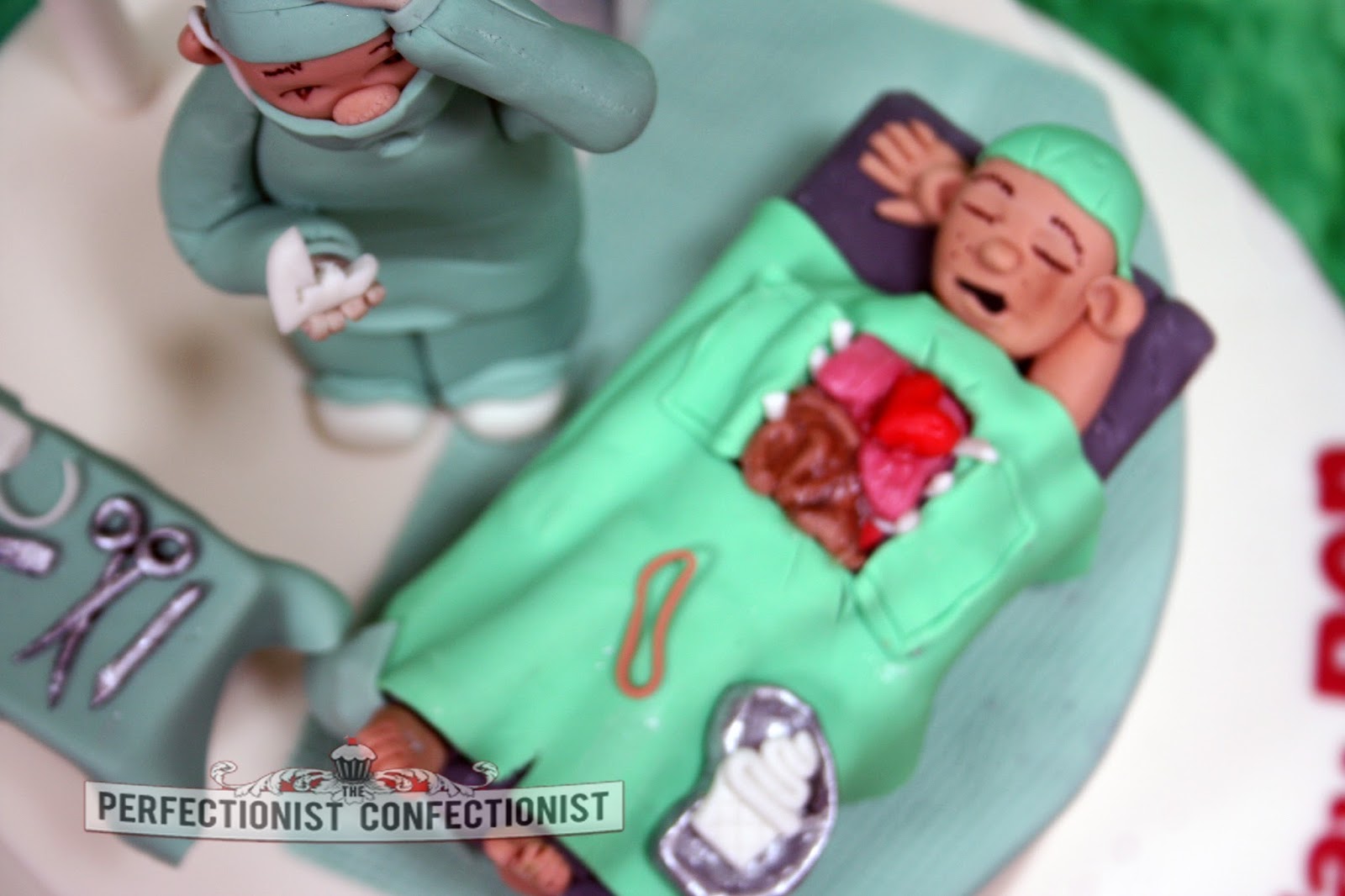 The Perfectionist Confectionist: Ben - Heart Surgeon 40th Birthday Cake