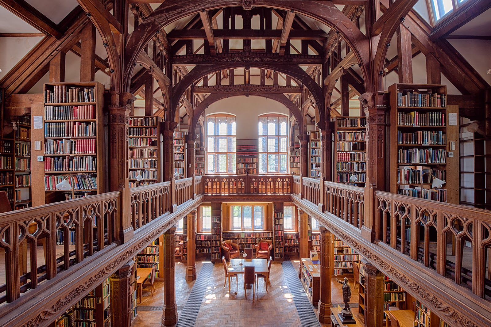 Gladstone's Library in Hawarden, Wales. The only residential library in ...