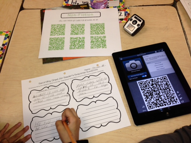 Table Talk with C and C: Reading Response QR Code Activities