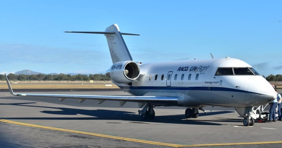 Central Queensland Plane Spotting: LifeFlight (Aeromed) Canadair ...