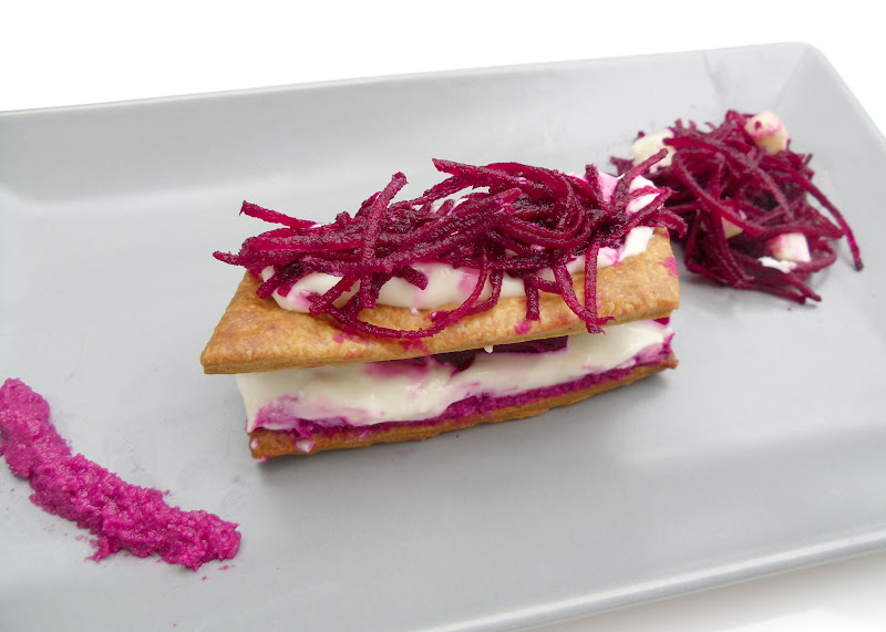 Gourmande ou passionnée...: Mille-feuille betterave et fromage de ...