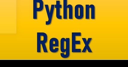 Python Orientation: Regular Expressions in Python