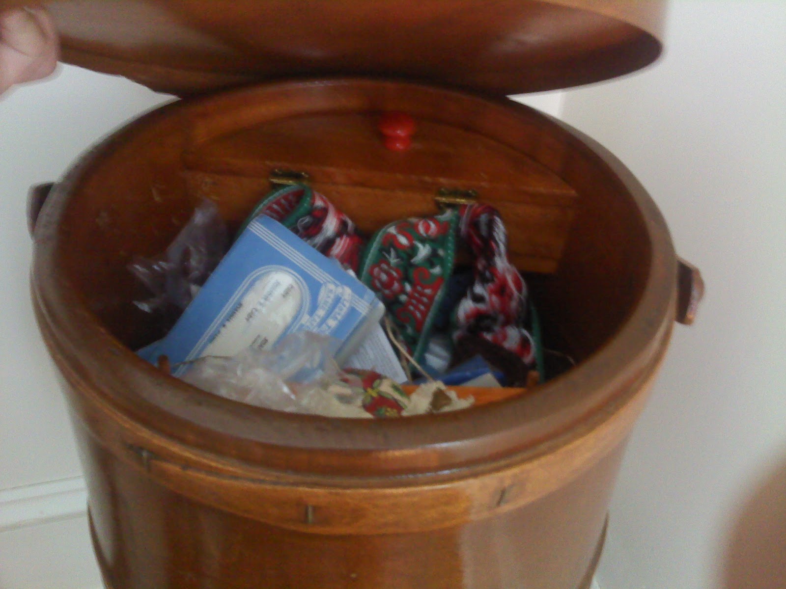 Antique Treasures: Three Legged Sewing Box