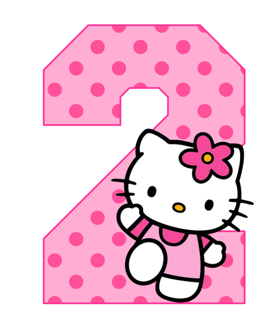 Kits imprimibles gratis : Números Hello Kitty