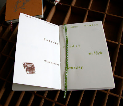 blackbird letterpress: Datebook Project {Labor of Love}