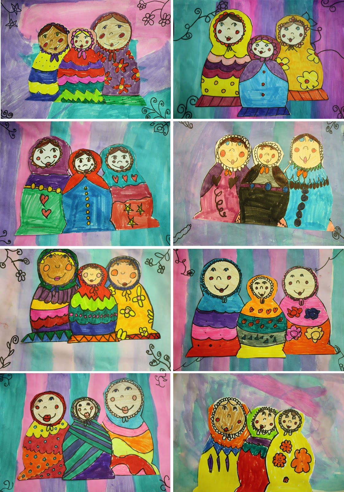 artisan des arts: Matryoshka/Russian nesting dolls - grade 2/3