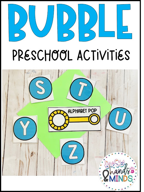 Bubble Preschool Activities | Busy Hands and Minds