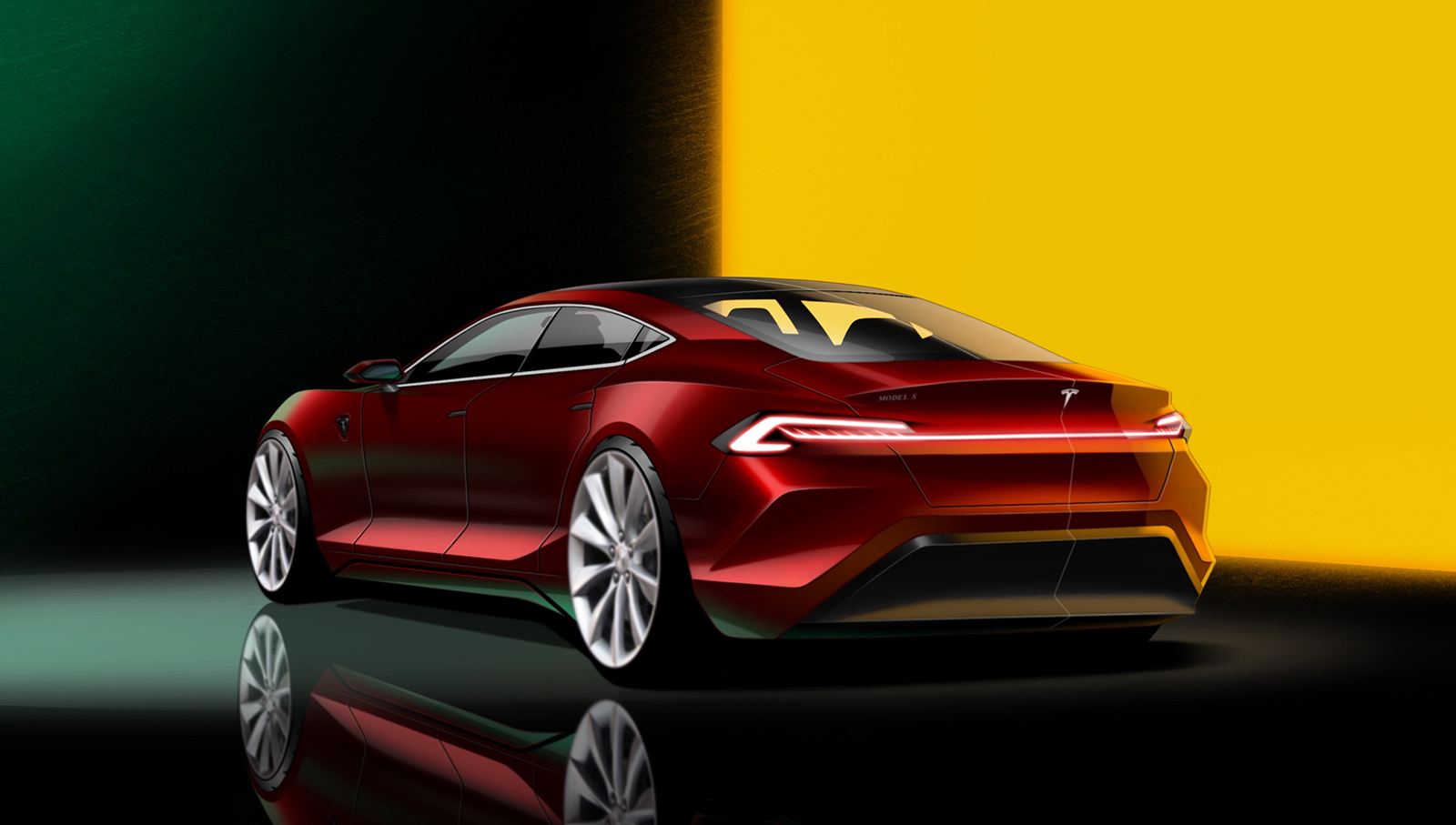 Giorgi Tedoradze: Tesla Model S rear