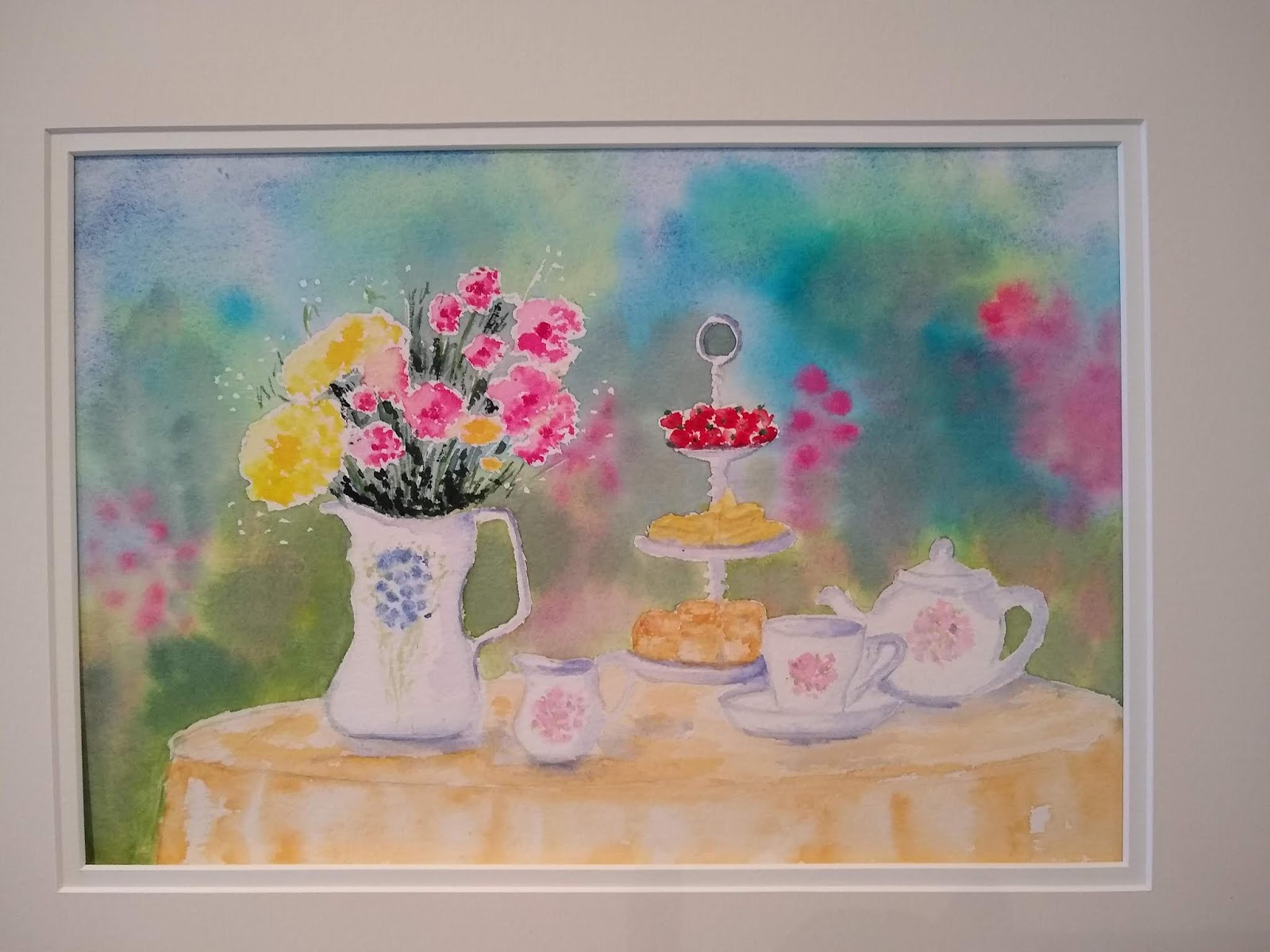 Treetops - One day classes in Newbury: Afternoon Tea Watercolour