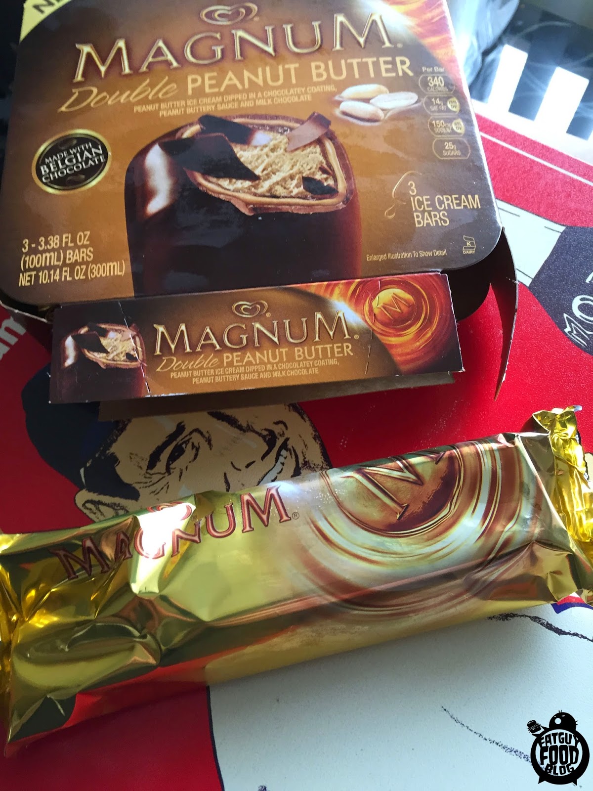 FATGUYFOODBLOG: Magnum Double Peanut Butter ice cream bars!