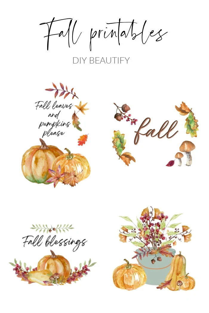 4 Brand New Free Printables for Fall - DIY Beautify - Creating Beauty ...