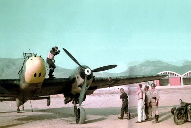 World War II in Color: Recon Aircraft just Back from the Mission over Crete