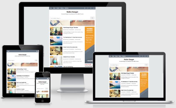 Nubie Banget Template Blogger Responsive High CTR - Template Free Blogger