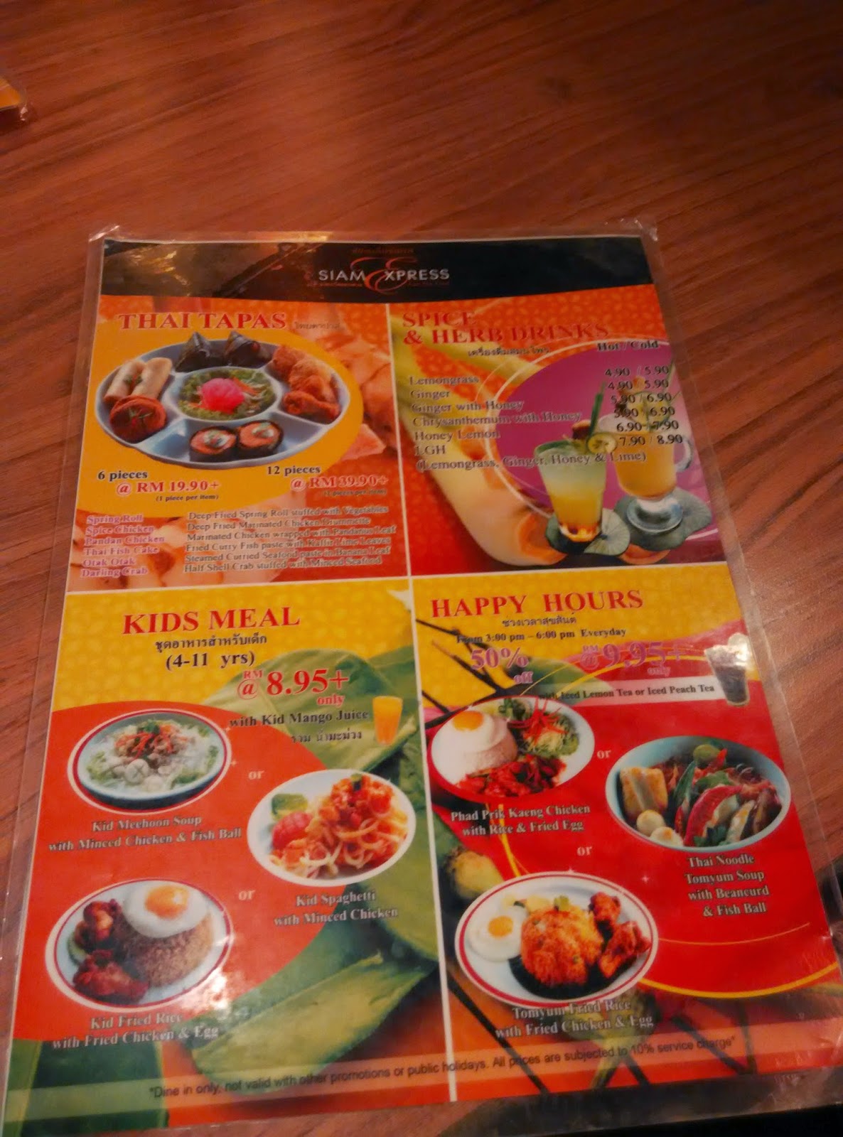 Our Journey : Penang Gurney Plaza - Siam Express Thaifood Restaurant