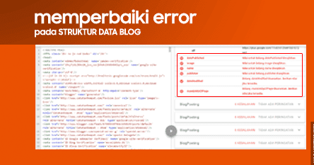Cara Mudah Memperbaiki Error Pada Struktur Data Blog di Homepage atau ...
