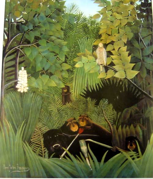 Henri Rousseau: Bird drawing