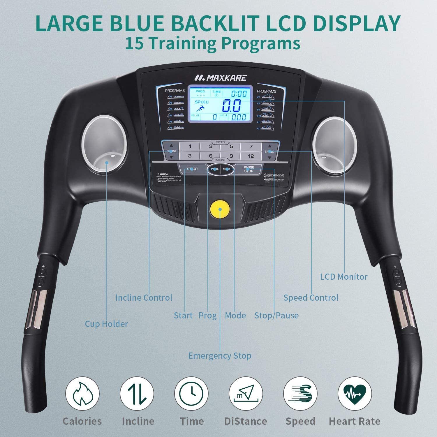 Treadmill Mag: MaxKare MK-1004 Auto Incline Folding Electric Treadmill ...