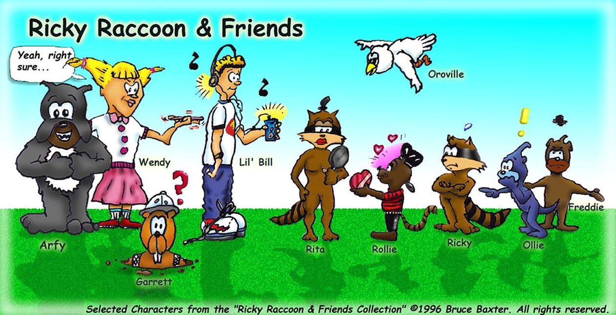 The Cartoonarium: Ricky Raccoon & Friends