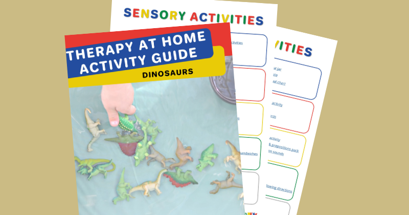 Free Dinosaur Themed Therapy at Home Activity Guide | And Next Comes L ...