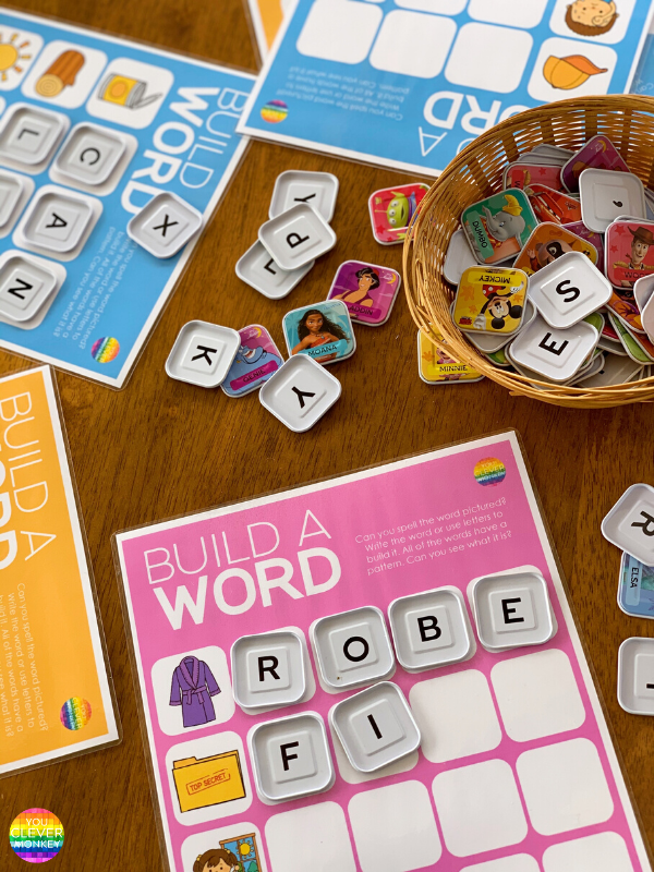 BUILD A WORD - HANDS-ON WORD WORK | you clever monkey