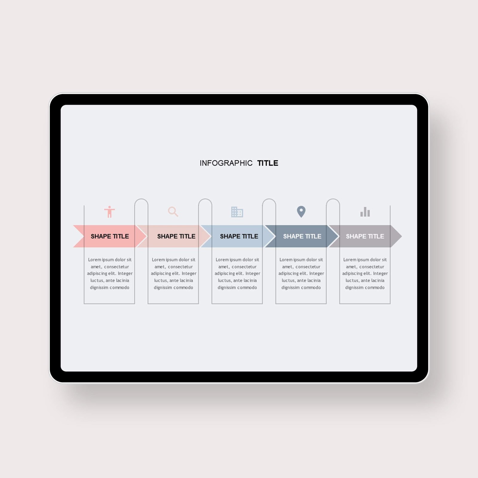 Step By Step Overlay Linear PowerPoint Templates - PowerPoint Free