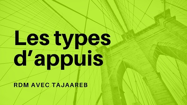 RDM Les différents types d’appuis appui double et simple