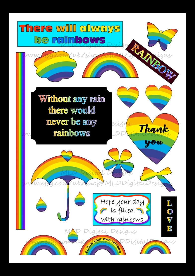 Melissa Lawrence Creative: Rainbow Collage Craft