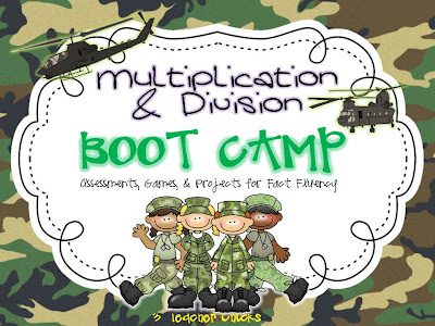 3 Teacher Chicks: Multiplication and Division Facts Boot Camp Freebie