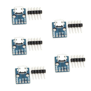 Micro USB interface adapter board pin pcb set for arduino 5pcs | Hown store